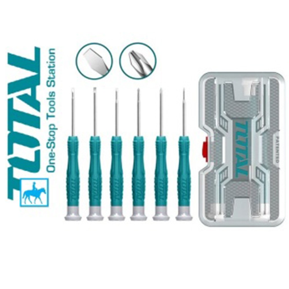 TOTAL 6Pcs precision screwdriver set THT250PS0601 | Daraz.pk