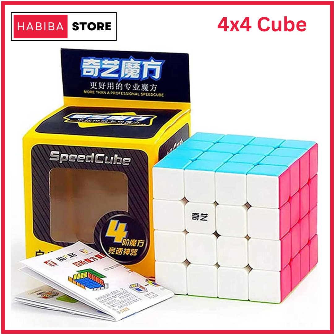 Original Qiyi 4x4 Rubiks Cube Sticker Less Best Quality Fast Speed ...
