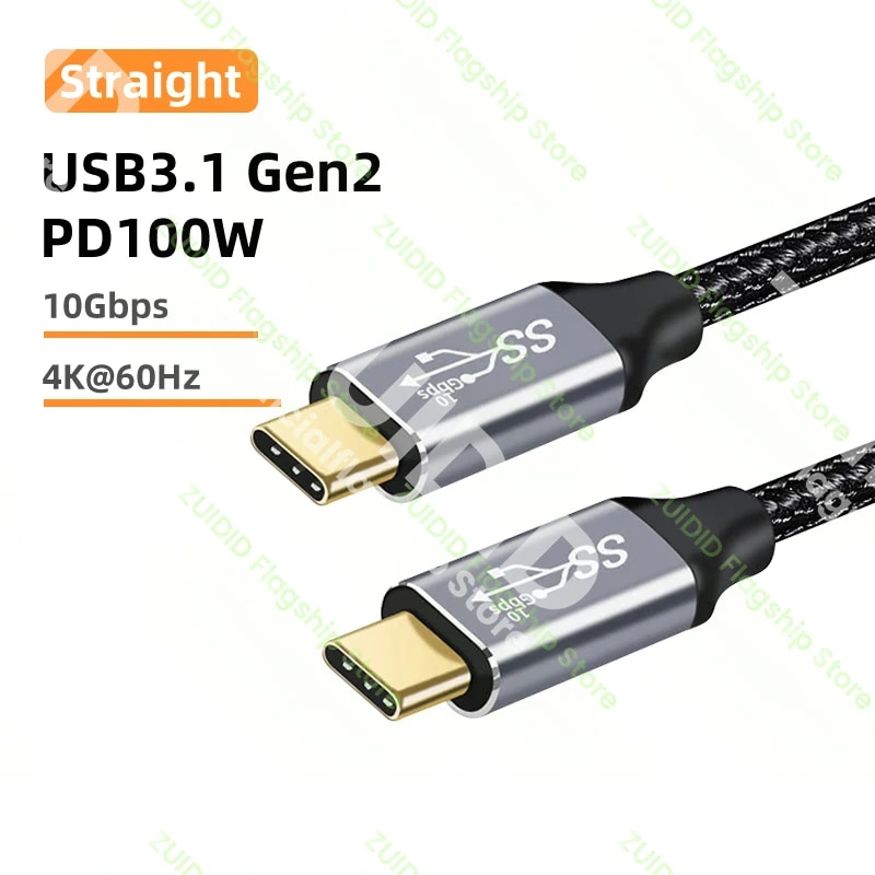 10Gbps Data Cable CableCreation 100W USB C To C Cable 1FT - 10Gbps Fast ...