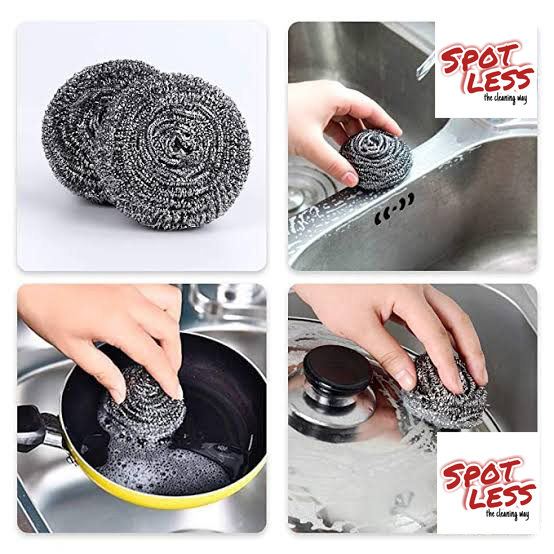 12 Pcs Steel Scourer - Long Lasting - Heavy Duty - For all types of ...