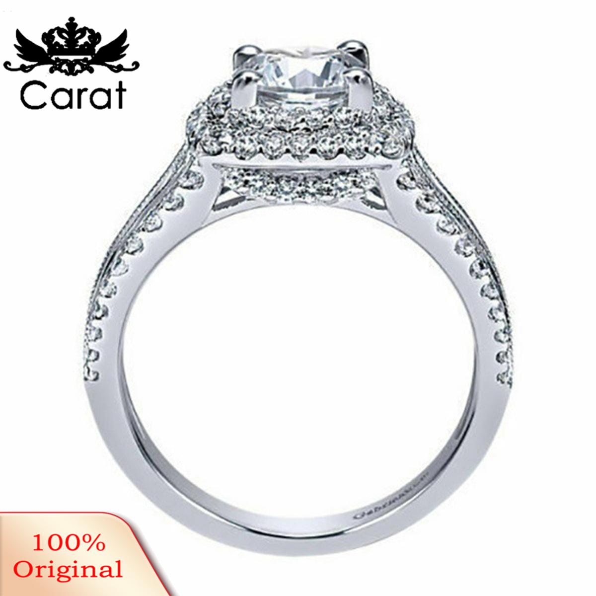 Wedding Circlet Rhinestone Inlaid Elegant Cubic Zirconia Finger Ring | Daraz.pk