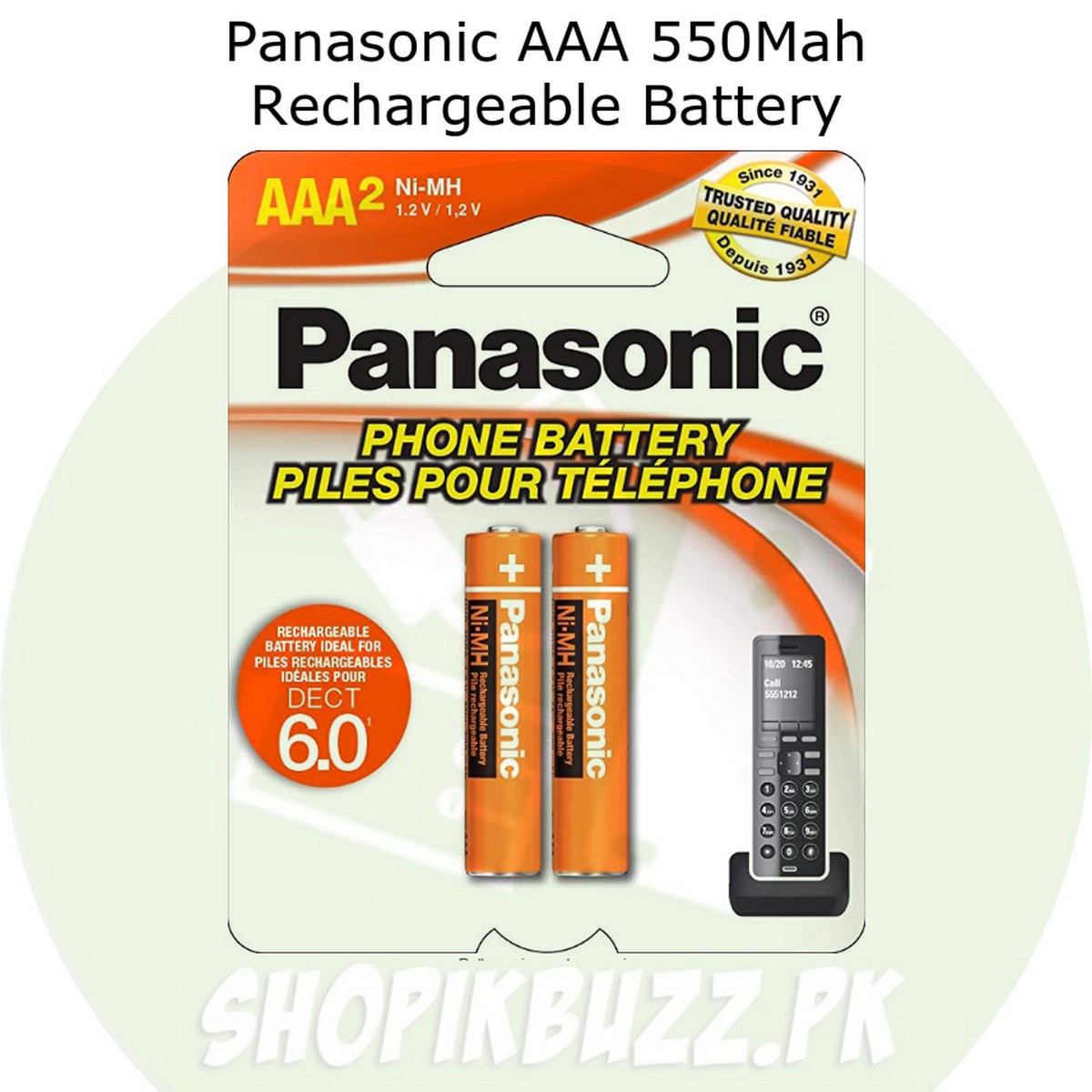 (Pack of 2) AAA Rechargeable Cell Battery 550mah Ni-MH| Shopping Hall ...