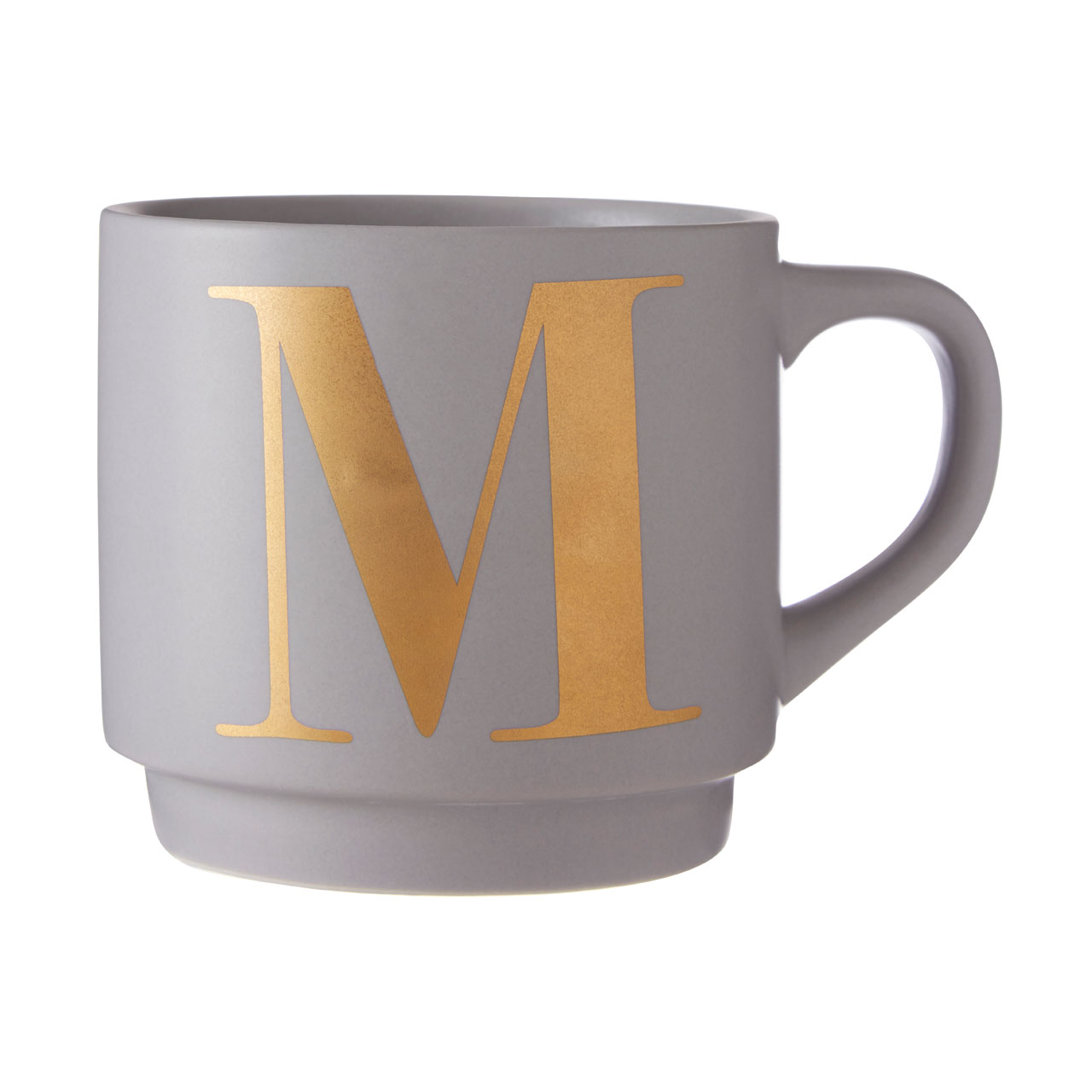 Signet Grey M Letter Mug - Premier Home | Daraz.pk