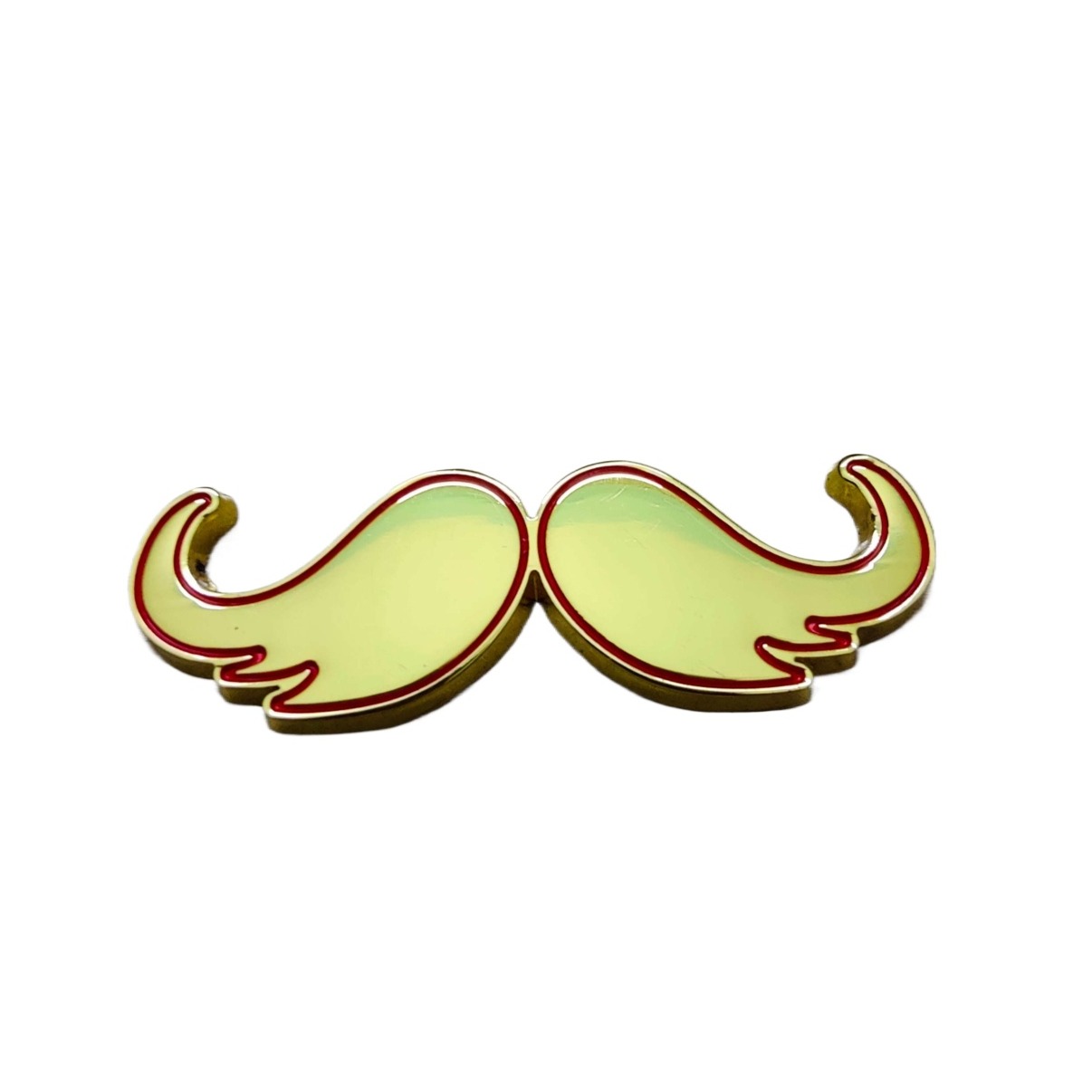 3D Golden Moustache Metal Logo Sticker with double tape for car and ...
