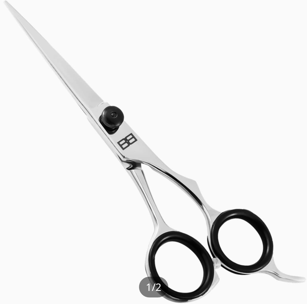 Polished High Carbon Steel Cutting Scissors 6.5” Hairdressing Razor ...