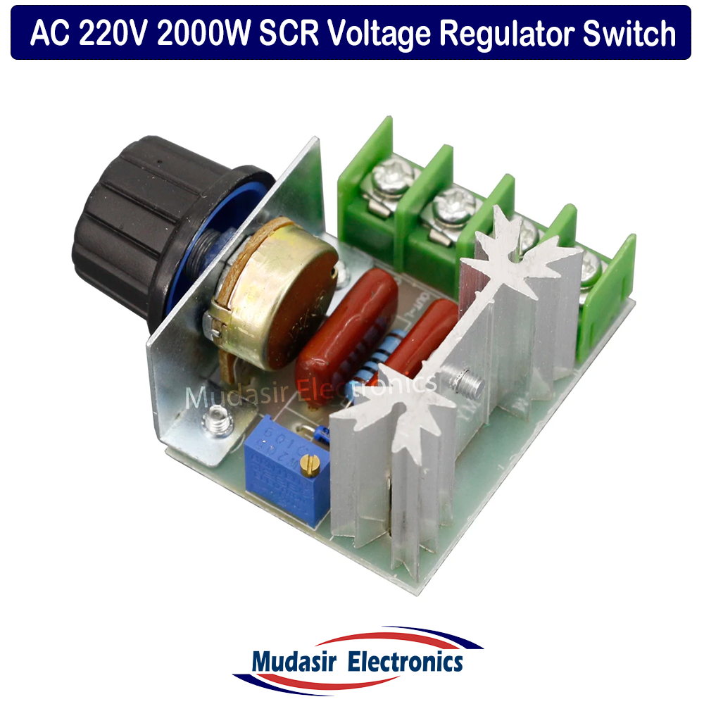 AC 220V 2000W SCR Voltage Regulator Dimming Dimmers Motor Speed ...