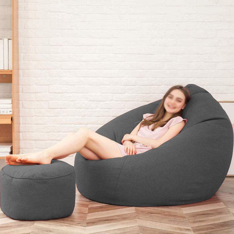 Elegant Bean Bag (FREE FOOT STOOL) | Daraz.pk