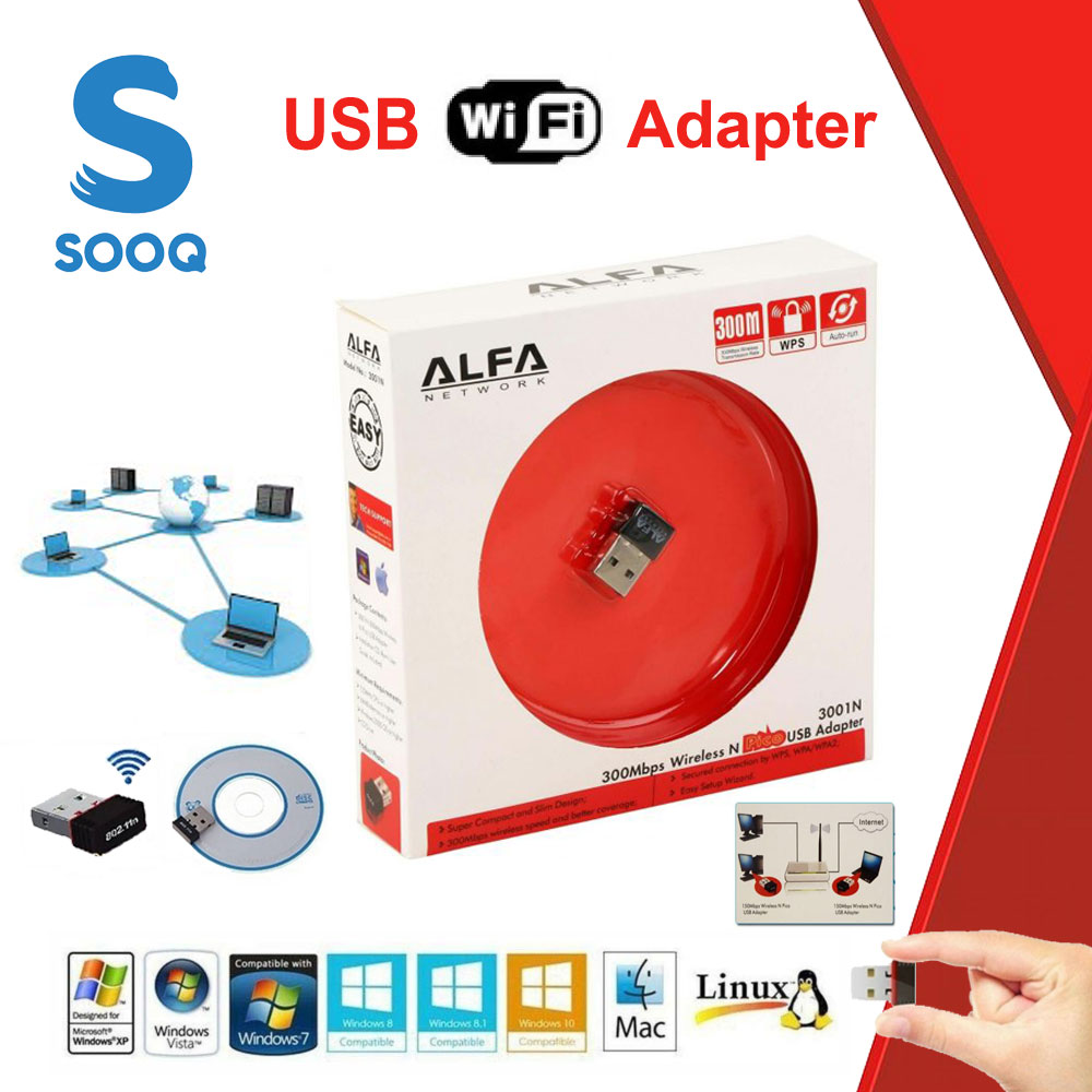 Alfa Wifi Usb Adapter Mini 300 Mbps | Daraz.pk