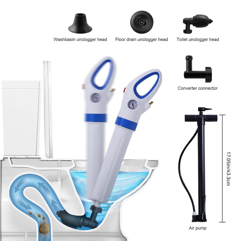 Imported Toilets Bathroom High Pressure Air Drain Pump Plunger Sink ...