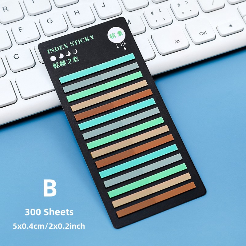 RHS Online 300 Sheets Extra Thin Transparent Solid color Sticky Notes ...