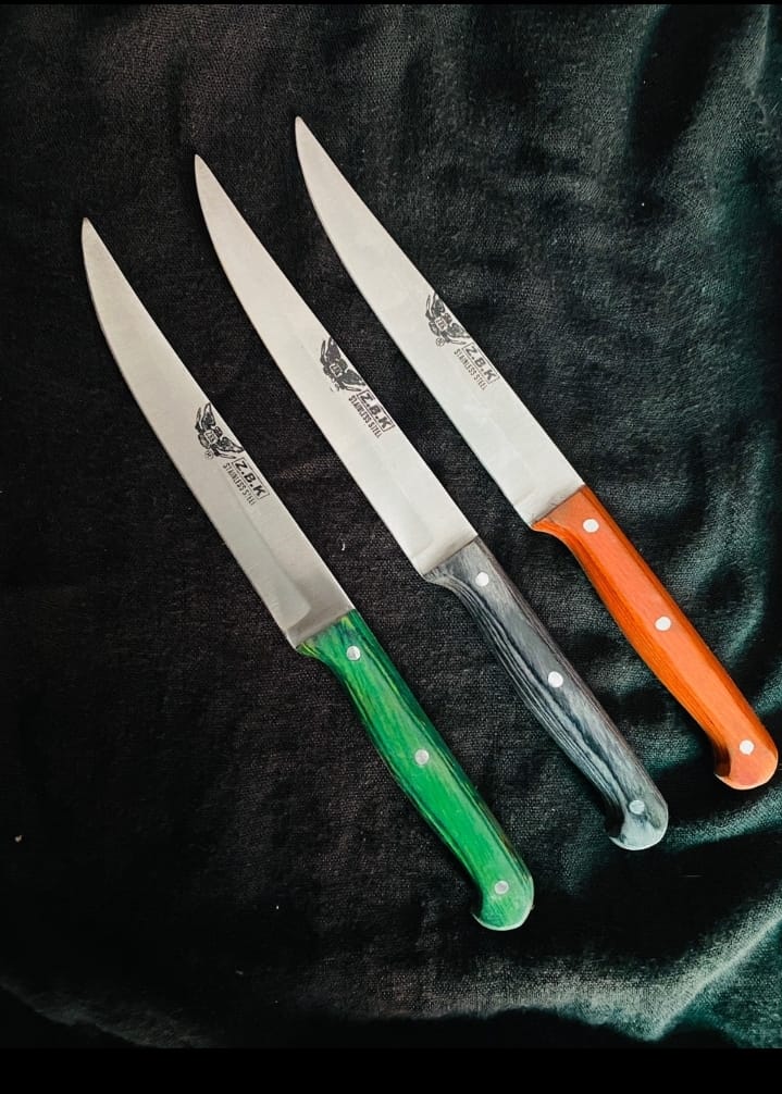 The Kosher Cook Kitchen Knife 3-Piece Set - 4 inches - Steak and ...