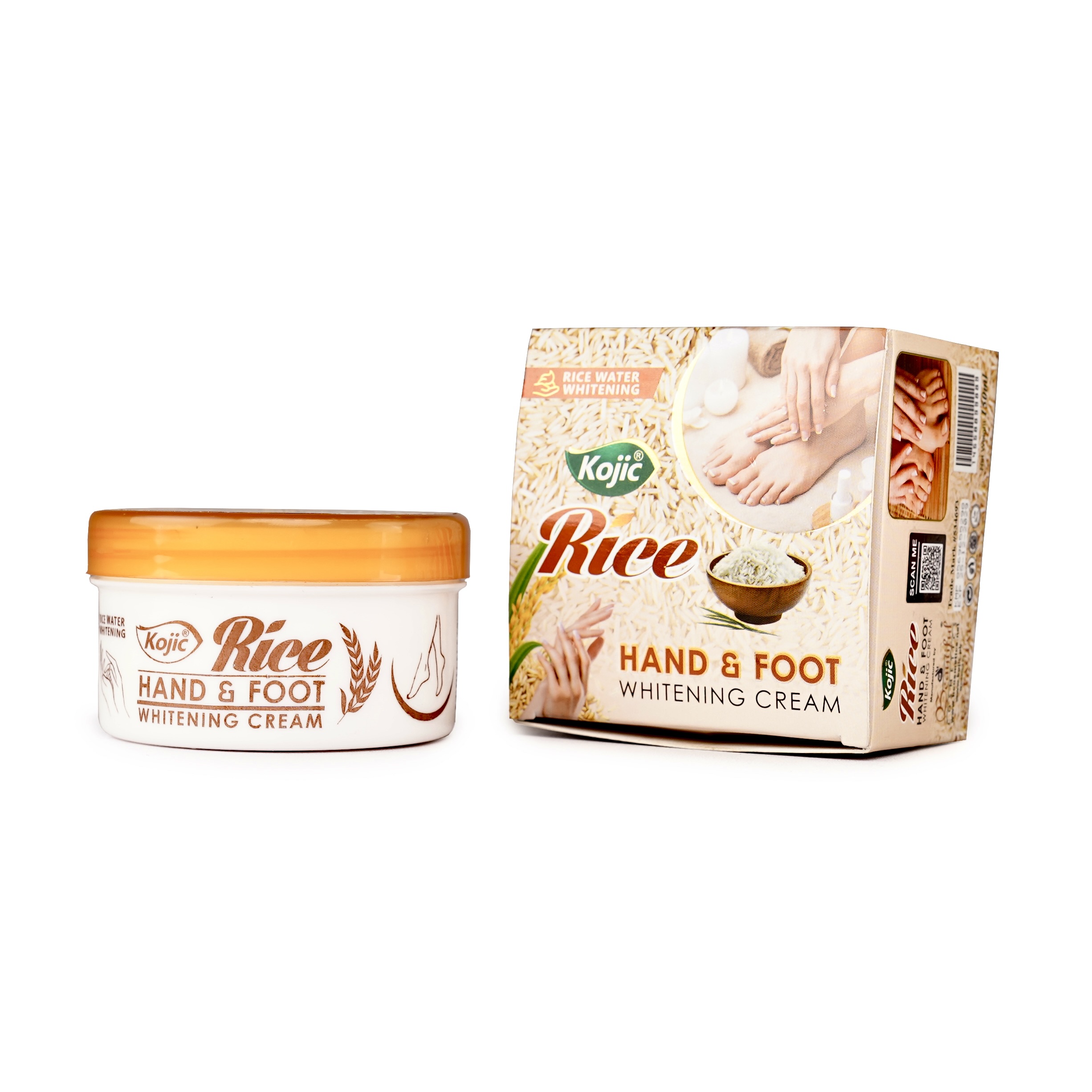 Kojic Rice Hand & Foot Whitening Cream | 150ml | with Rice extracts ...