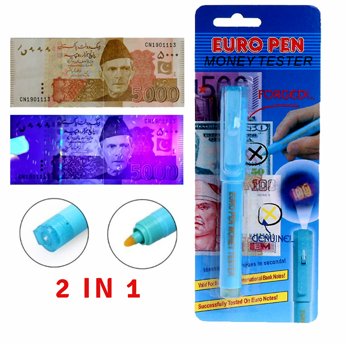 UV Note Checker, Note Checking Pen, Money Detector, Currency hacker pen ...