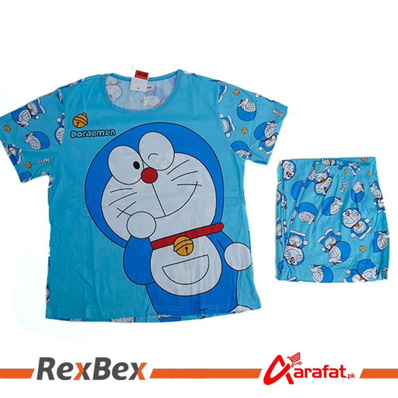 2-piece Doraemon printed Night Suit/Sleep wear for girls - Night dress ...