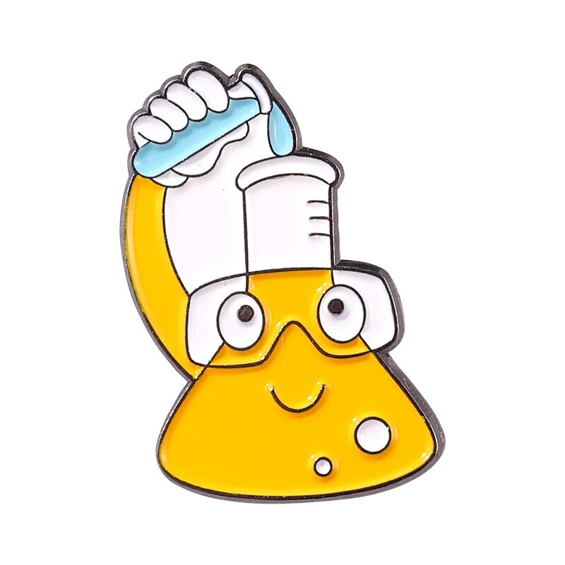 Chemistry Lab Enamel Pin Custom Brooches for Bag Clothes Lapel Pin ...