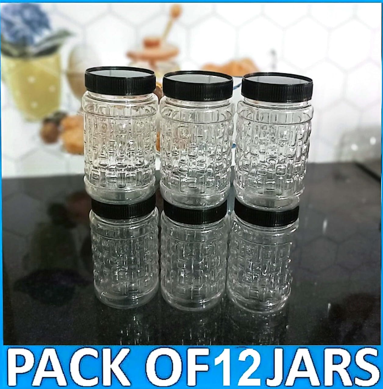 Set Of Snack Jar for Kitchen 1KG, 500GMS AND 250GMS STORAGE SNACK JARS ...