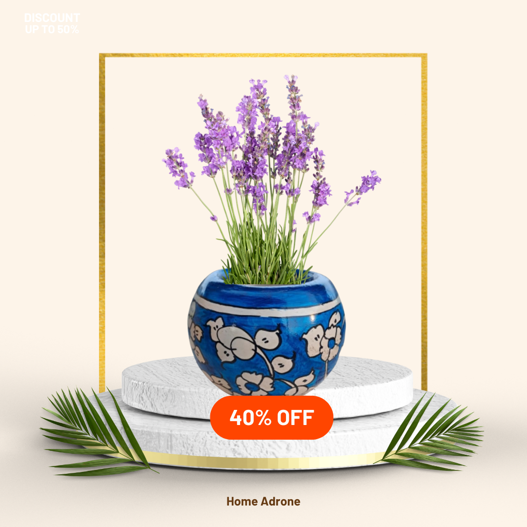 Multan Blue Pottery Vase, 5"x5" – Traditional Handcrafted Decorative ...