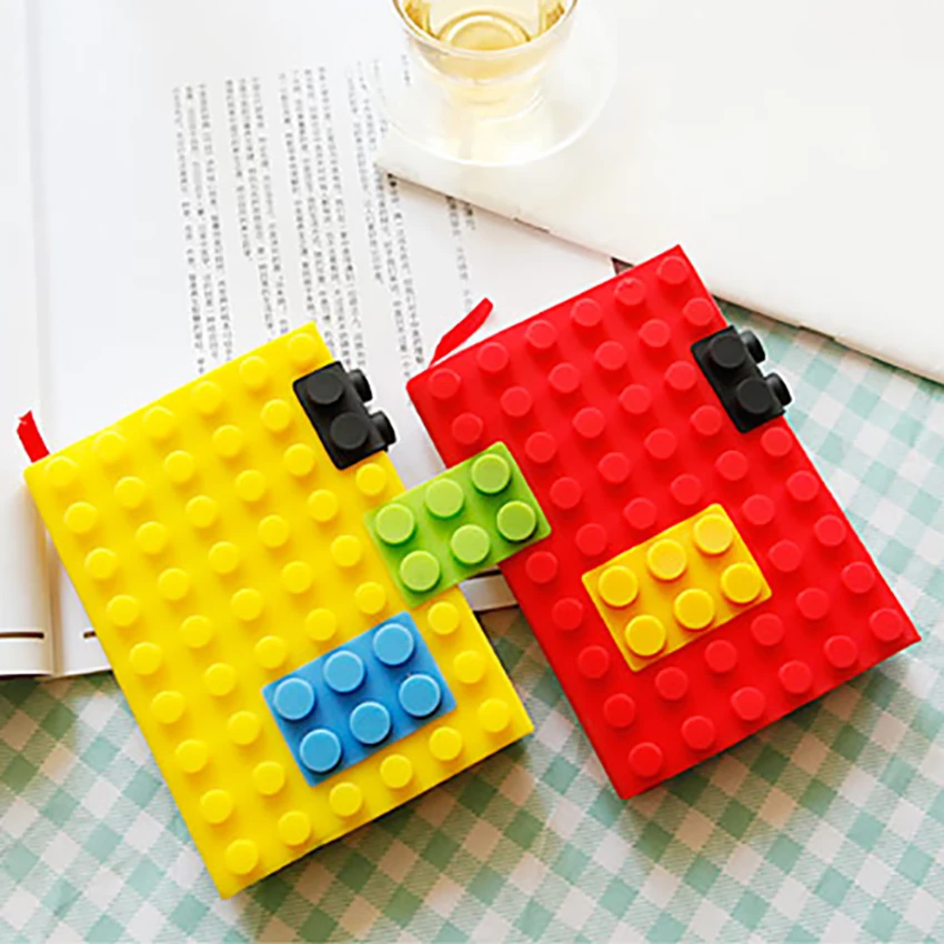 Creative Stationery Silicone Notebook Logo Printable Building Blocks ...