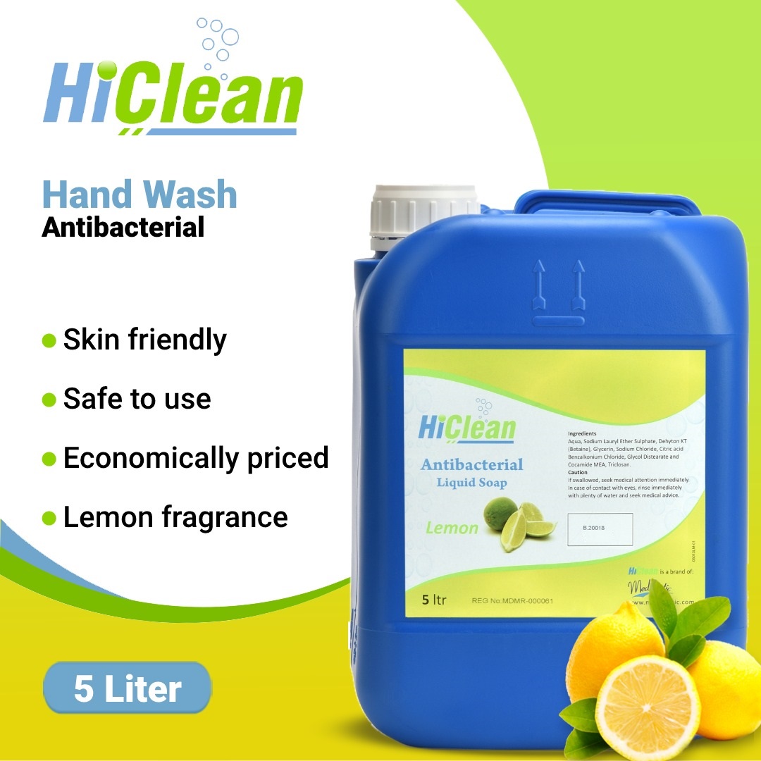 HiClean Antibacterial Liquid Handwash (Lemon) 5 Liters | Daraz.pk