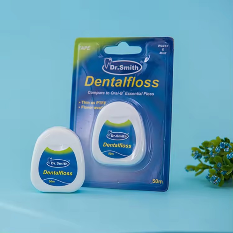50M Dental floss Waxed Essential Floss Professional Teeth Cleaning ...