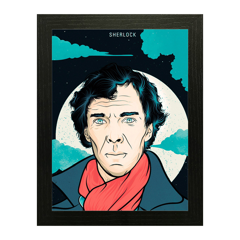 Sherlock Themed TV Show Wall Art Frame For Office and Home Decor ...
