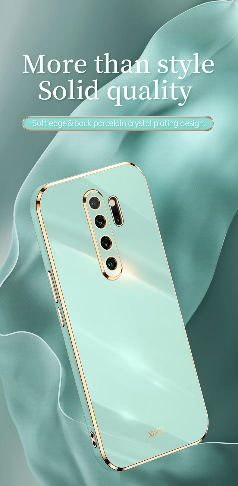 Lenuo Luxury 6D Plating Soft Casing Silicone Square Frame Phone Case ...