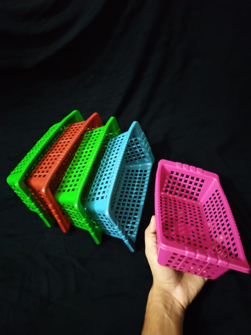 5 Piece Small Storage Baskets Tokri Set Random Colours | Daraz.pk
