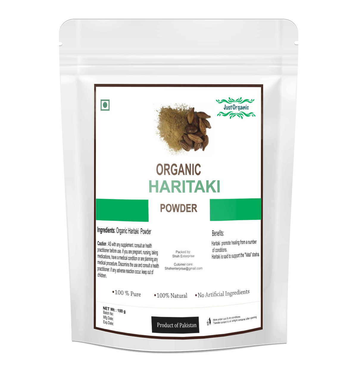 Organic Haritaki Powder 100 gm | Daraz.pk