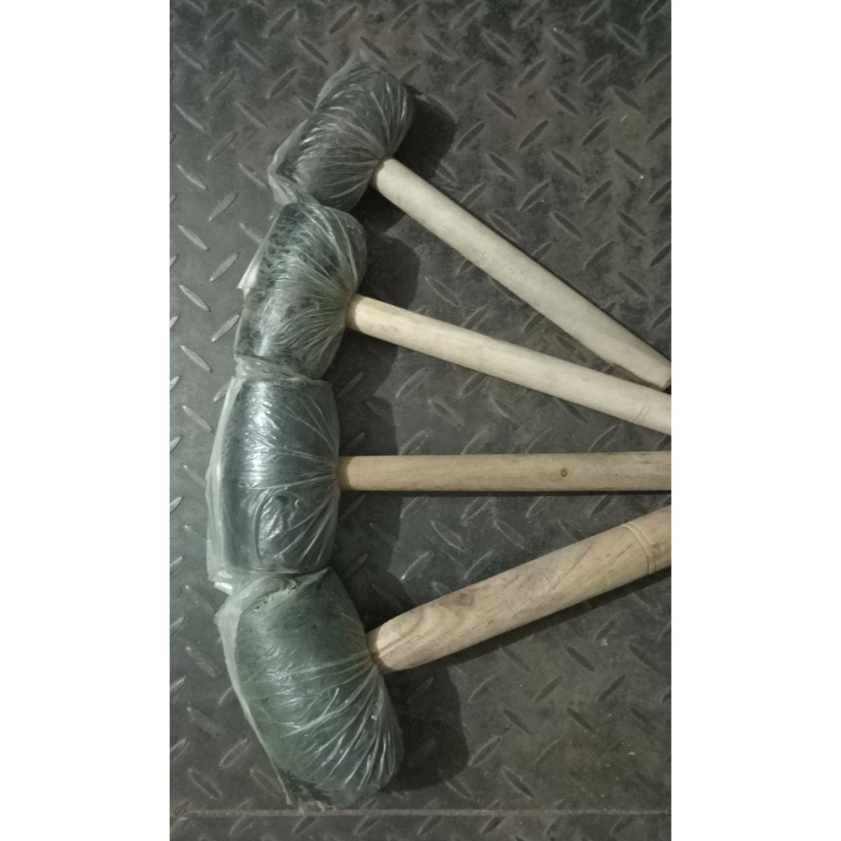 Rubber Hammer Tile Hammer with Round Head and Wooden Handle for DIY ...