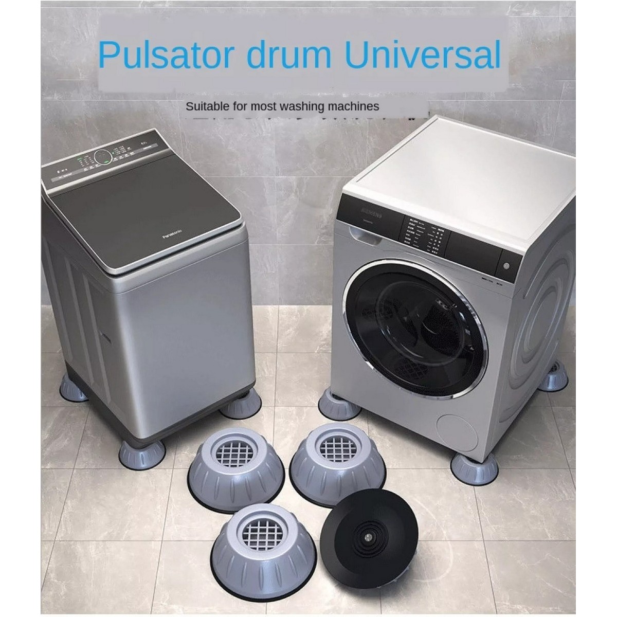 PACK OF 4 Anti Vibration Feet Pads Washing Machine Shock Absorption ...