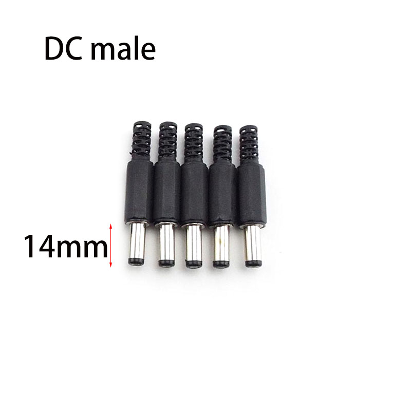 DC female male Power supply Plug Connectors 5.5mm x 2.1mm 5.5x2.5mm ...