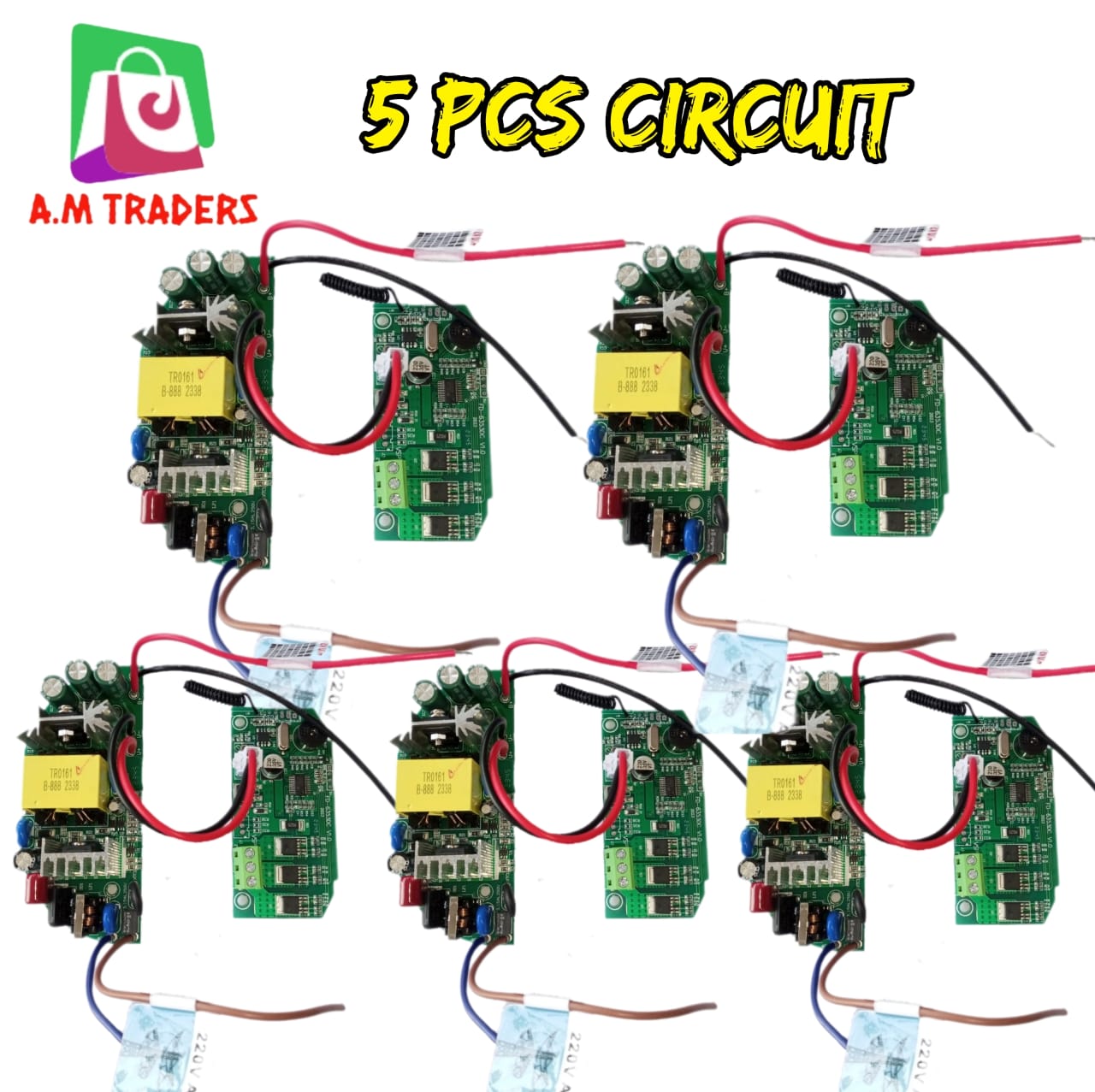 Universal Solar AC/DC 12V Ceiling Fan Circuit Kit BIG High Power Circuit Remote Smart Speed ...