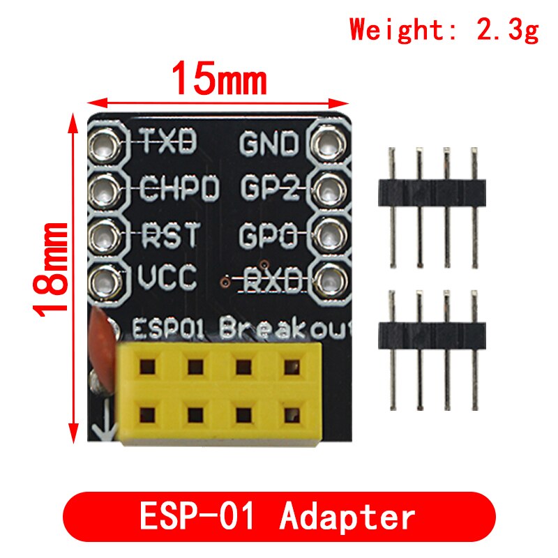 ESP01 Programmer Adapter UART GPIO0 ESP-01 Adaptater ESP8266 CH340G USB ...