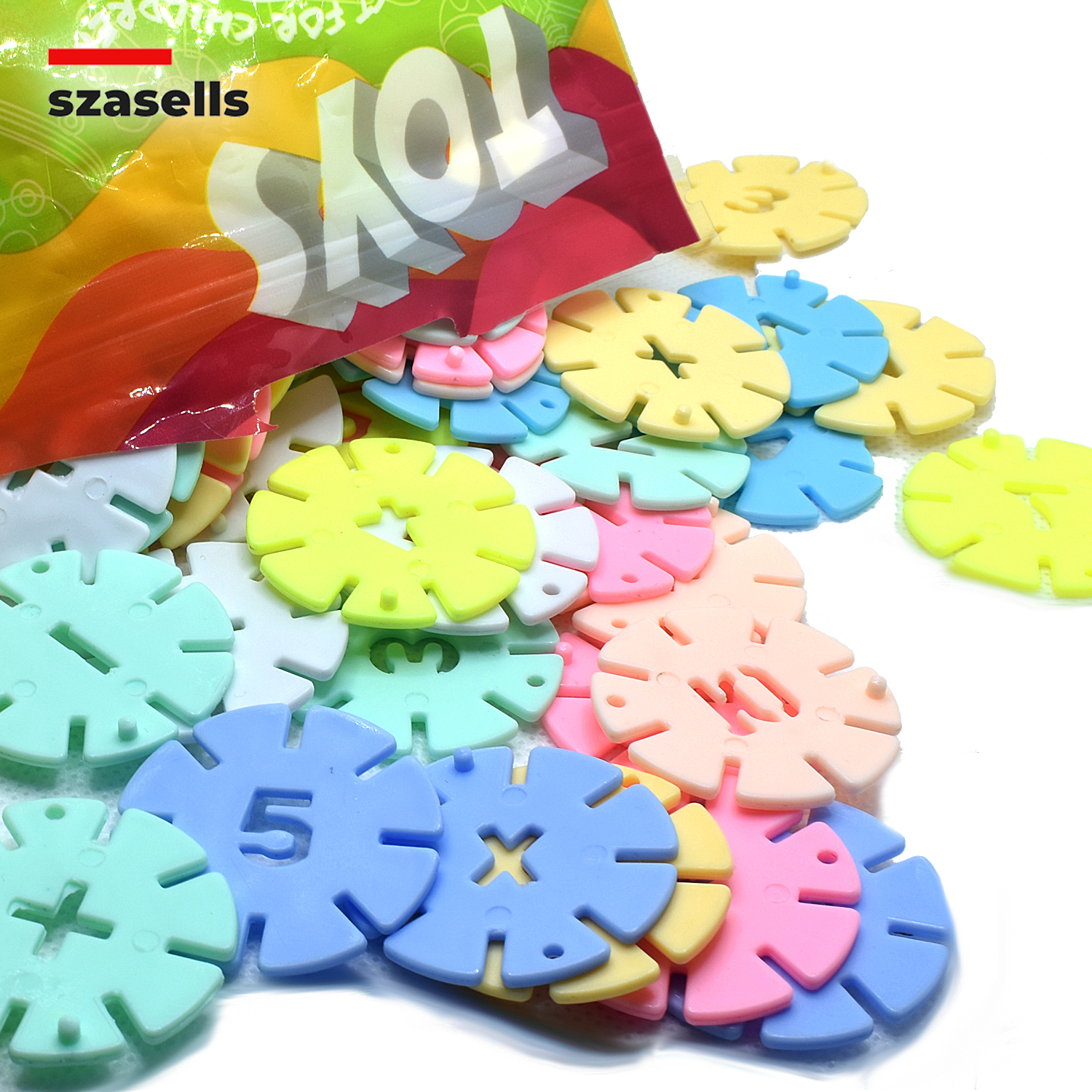 Interlocking Snowflake Building Blocks Mathematical and Equation ...