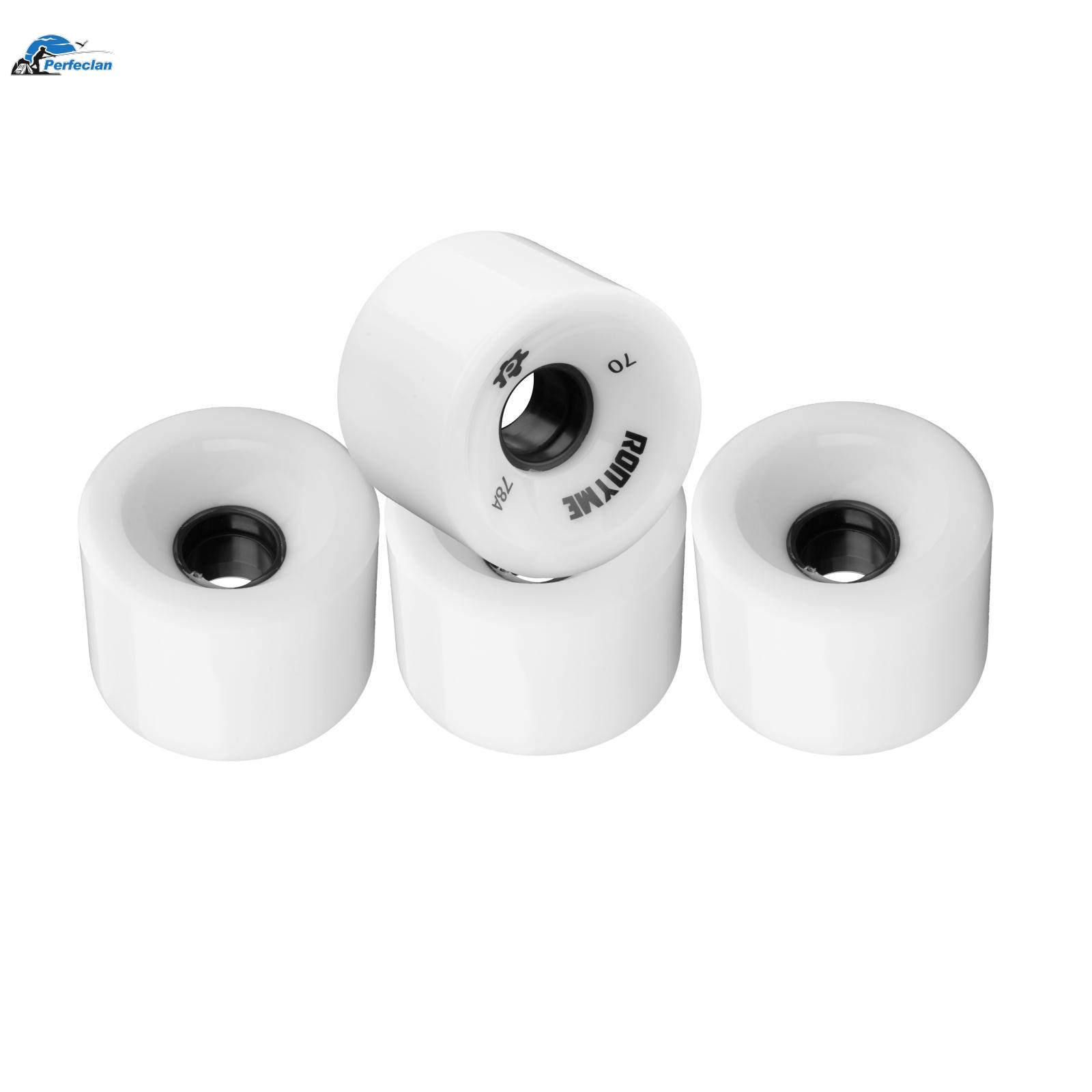 Skateboard Wheels, 5.1cm Thick PU Long Board Wheel High Strength Wheels ...