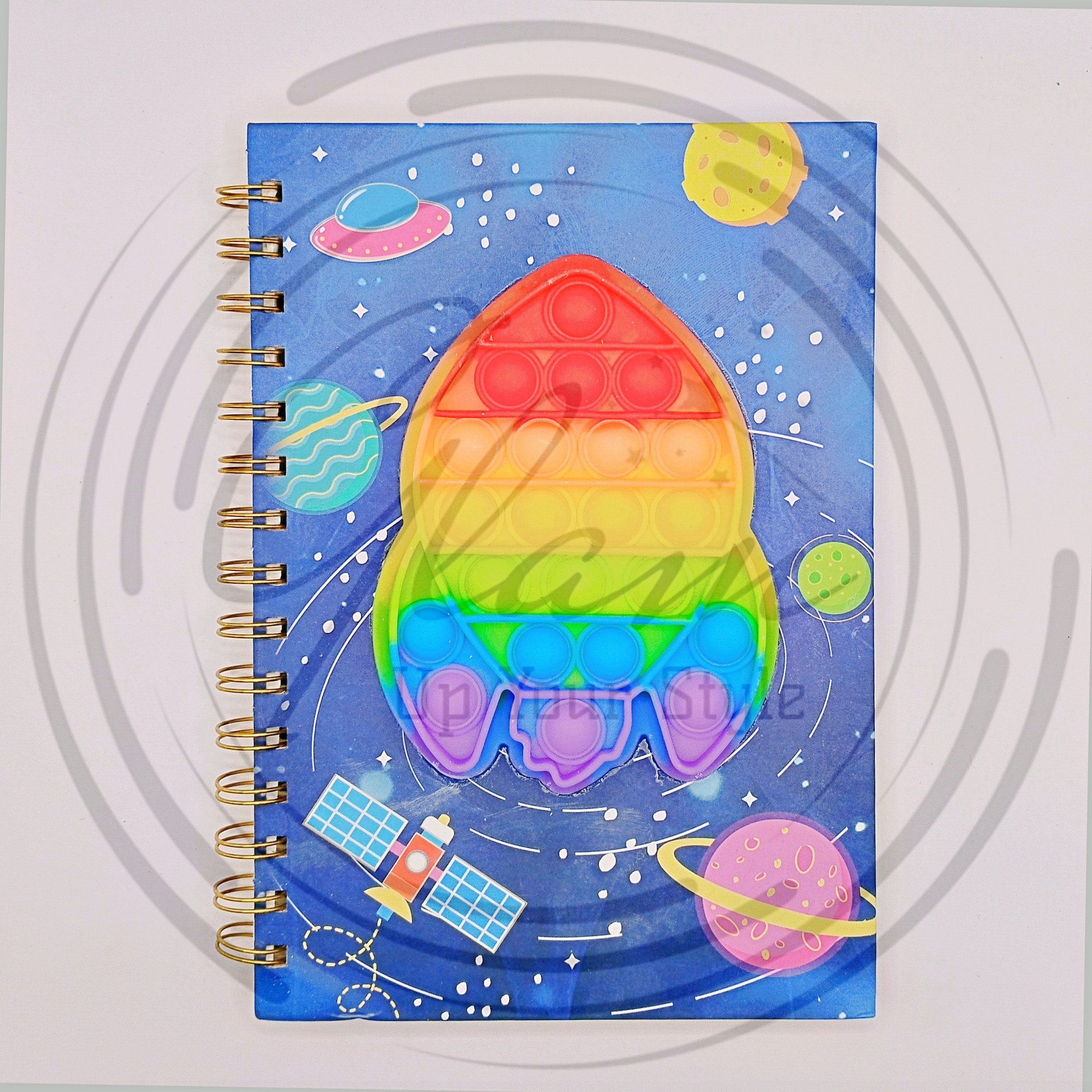 Pop it Diary for Kids For writing Journal or as Notebook. Silicone cute ...