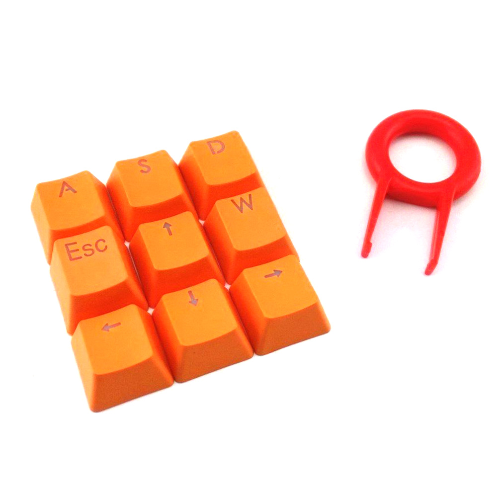 9-Key PBT Mechanical Keyboard Keycap Set, Rainbow Hood, Two-Color Mold ...