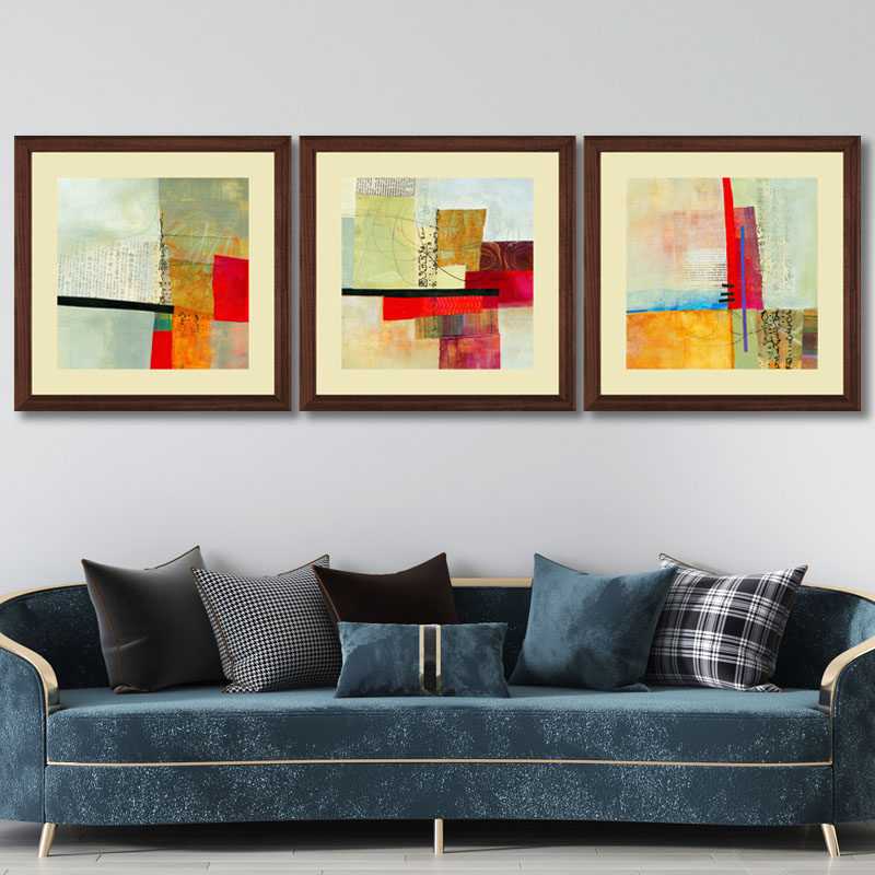Set of 3 Abstract Wall Art Frames, Collage Frames for Wall Décor – Raqeeq BF78 | Daraz.pk