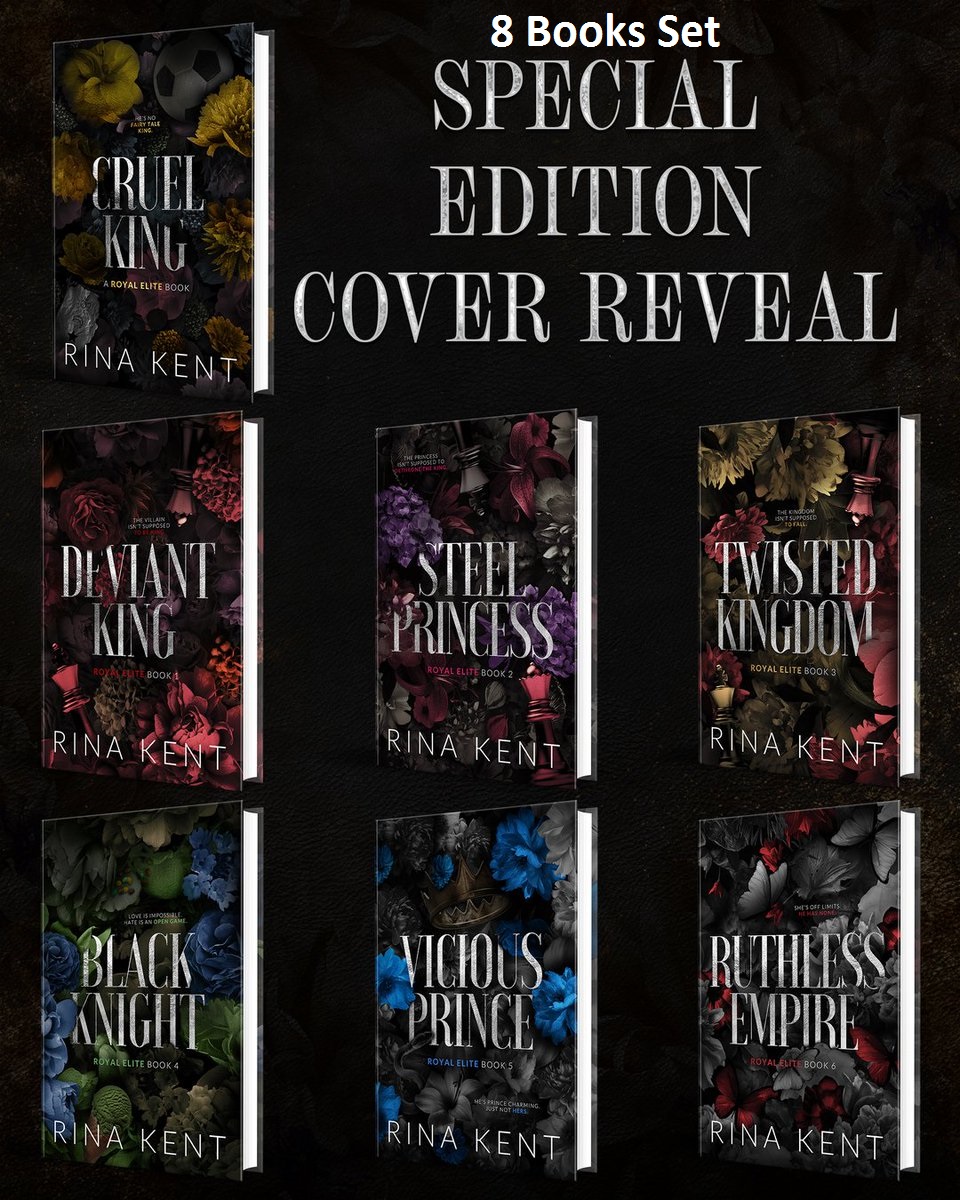 Royal Elite Series (8 Books Series) by Rina Kent ,Cruel King, Ruthless Empire, Black K-night ...