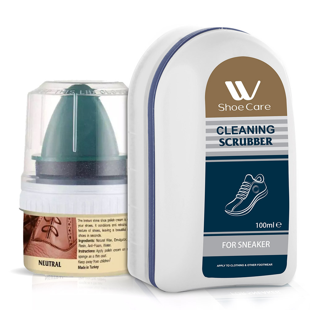 WBM 2 in 1 Travel Kit | Shoe Cleaning Scrubber, Shoe Cream | Daraz.pk
