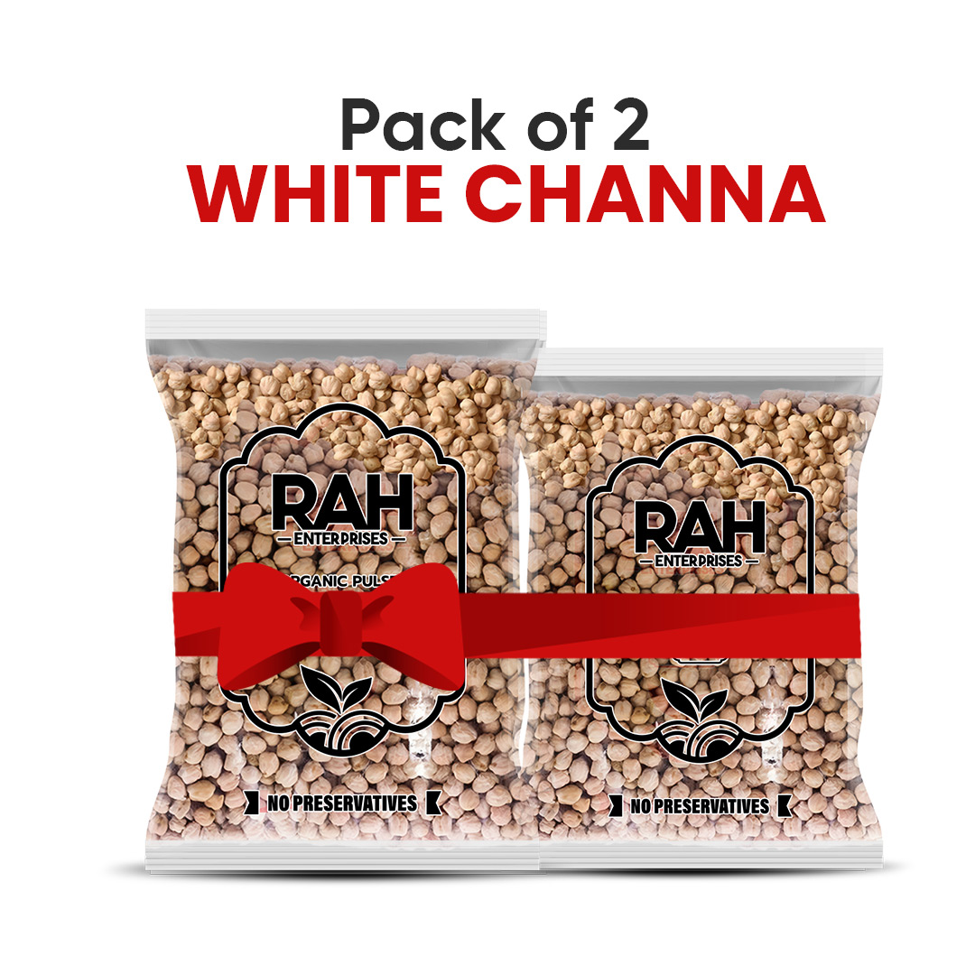 Pack of 2 White chana - Safaid chana 1kg - Pure and Organic Chana by ...