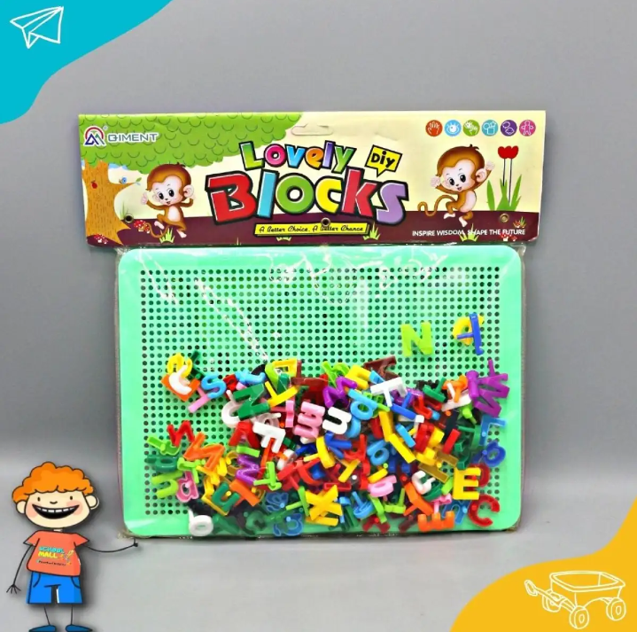 Alphabet ABC Words Pin Puzzle Educational Blocks For Kids | Daraz.pk
