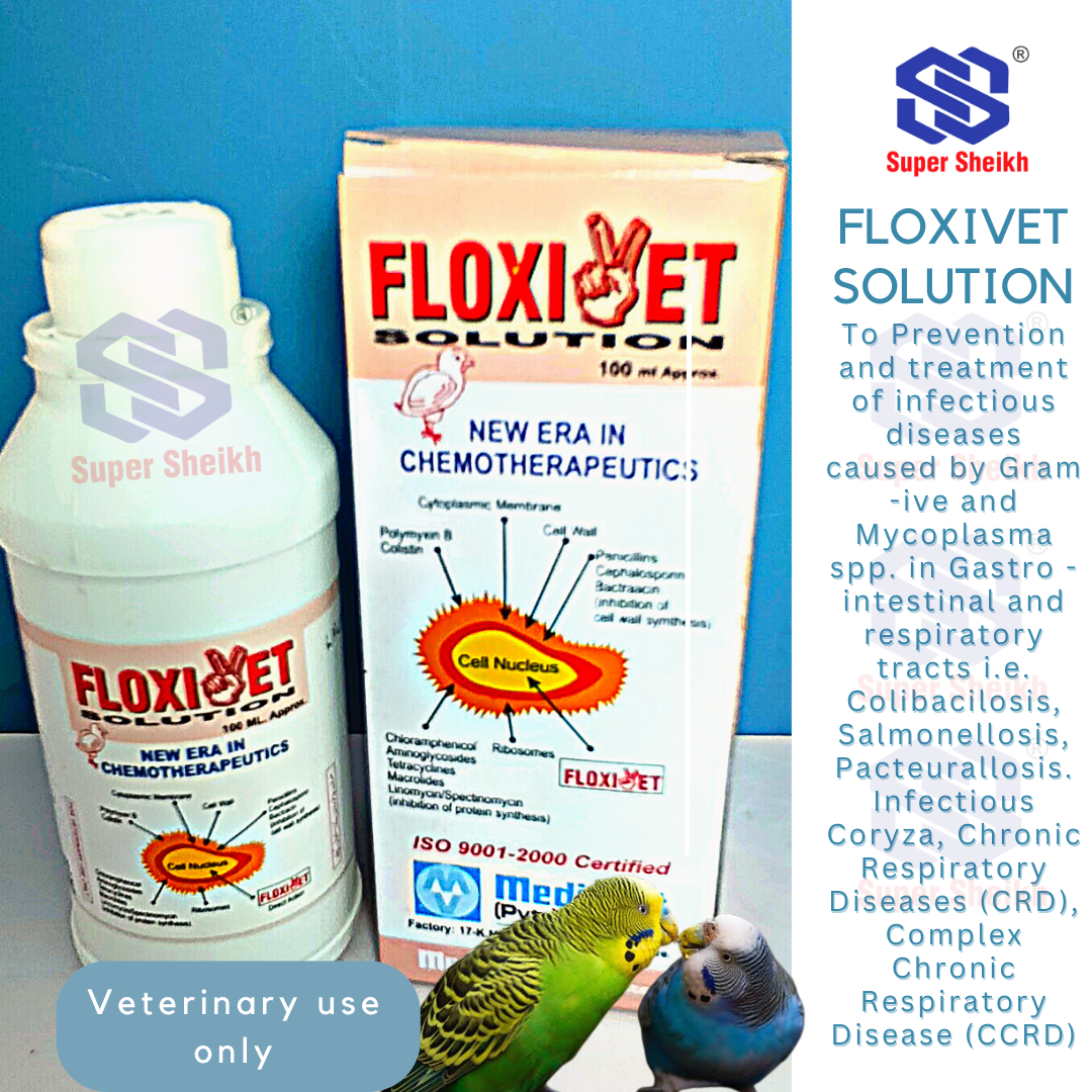 Floxivet Solution (100ml) - Broad Spectrum Antibiotic for Effective Treatment for Infectious ...