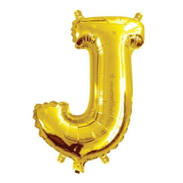 Metallic Foil Balloon 16" Inch Gold Alphabet Letter ABC Balloons ...