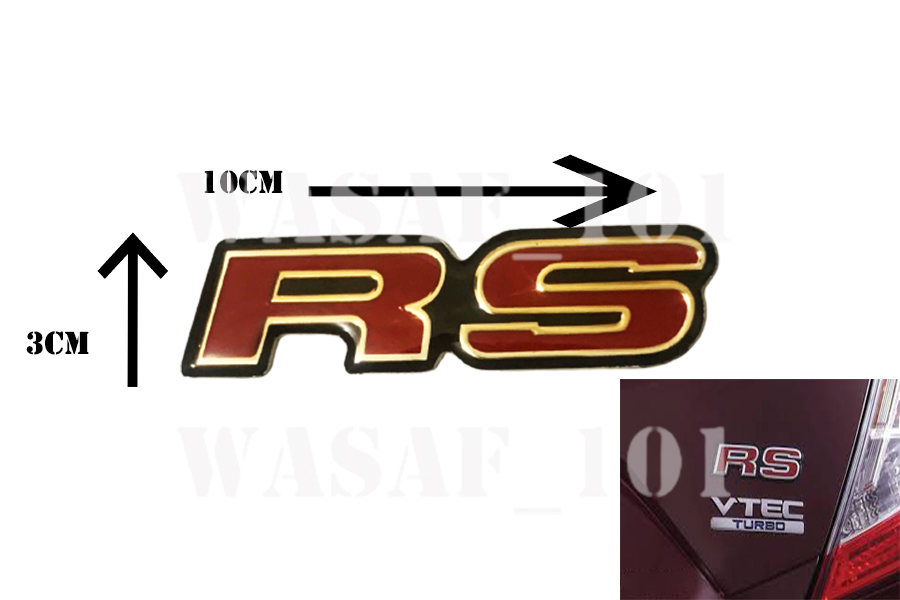 RS car tail decor Jelly sticker,car emblem logo for HONDA CRV/Honda ...