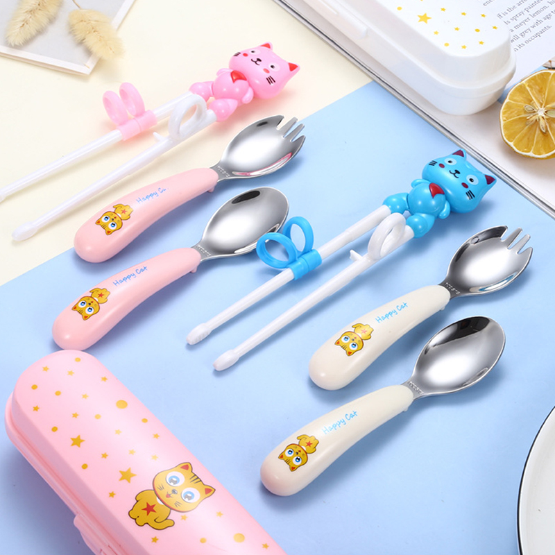 Cartoon Children Eat Training Chopsticks Baby Learning Tableware Chopsticks WANNA | Daraz.pk