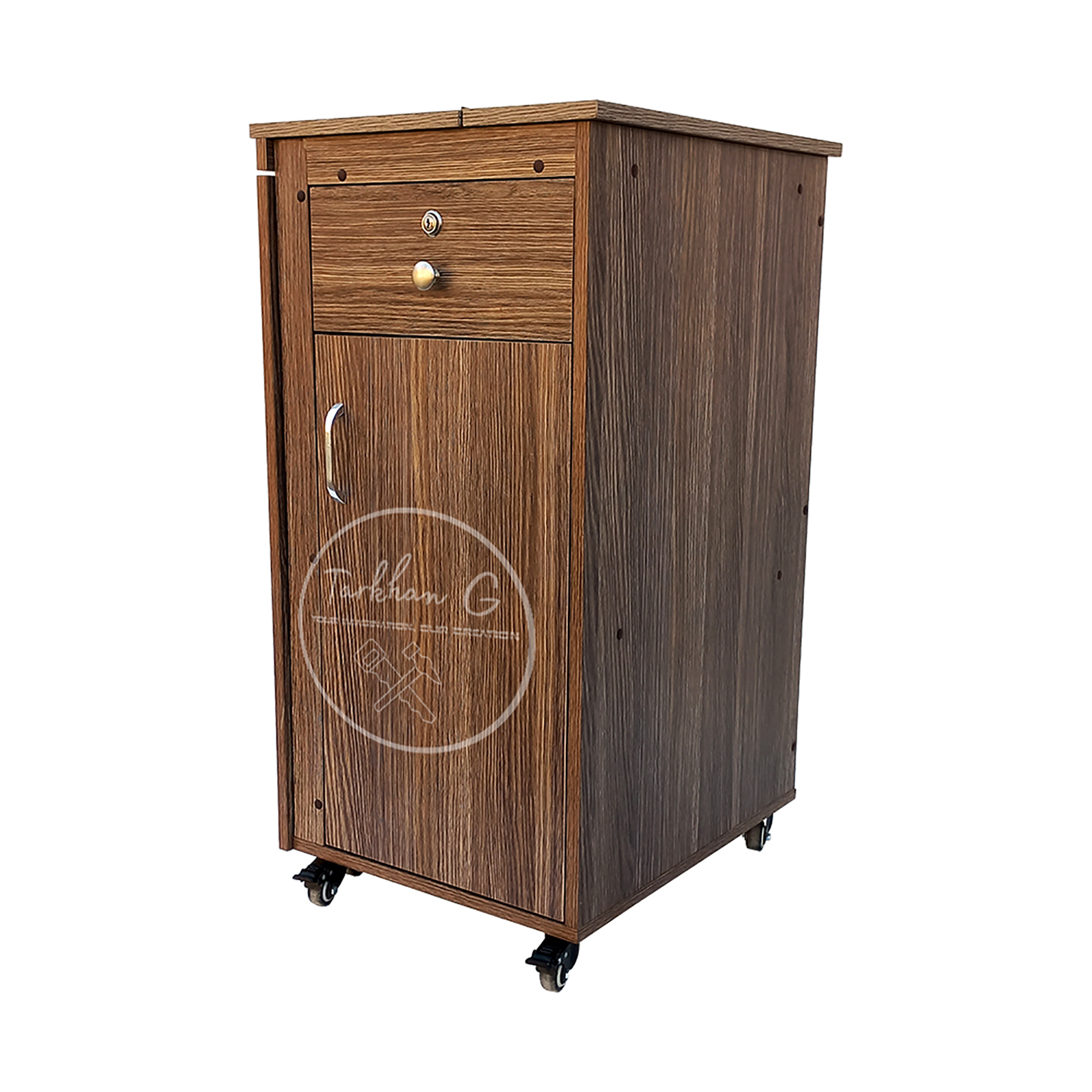 Iron Stand Folding With Storage Cabinet & Wheels Including Brakes ...