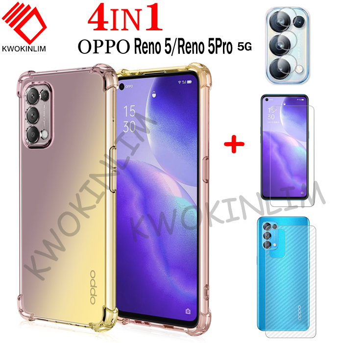 BLKNAIM (4 in 1) Phone case For OPPO Reno 5 Phone case + OPPO Reno 5 ...