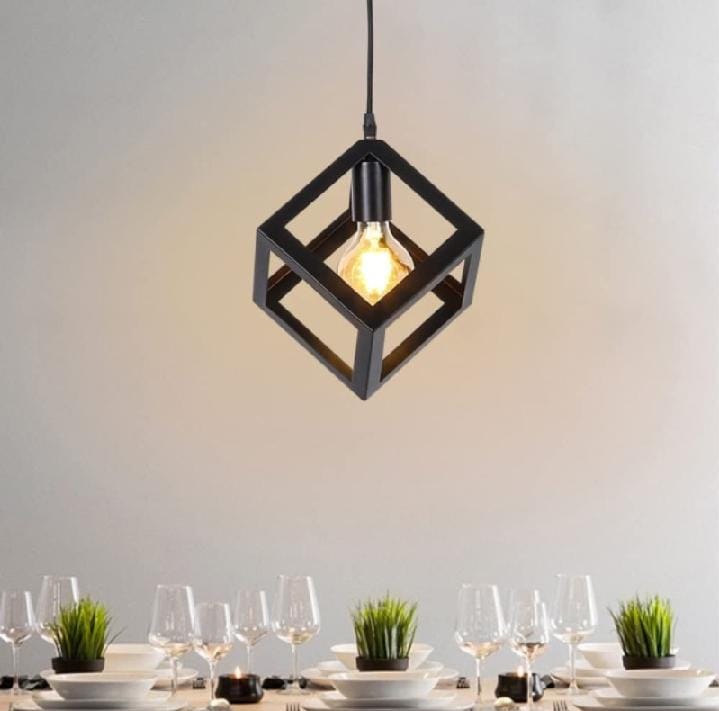 New 8x8 inches Square Cube Hanging Light, Ceiling Light, Ceiling Lamp ...