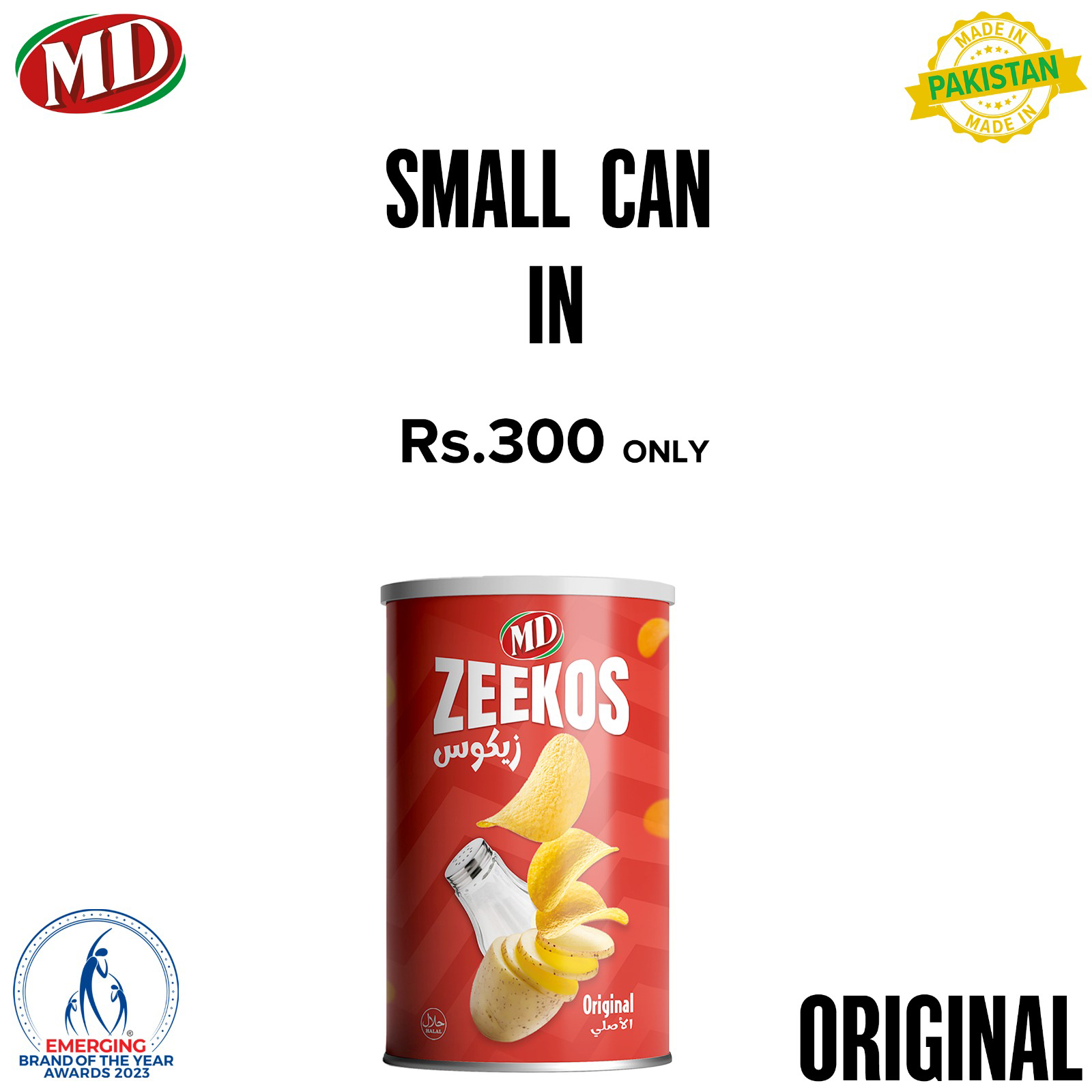 Zeekos Original Snack Small Can | Zee Snack - MD FOOD INDUSTRIES # ...